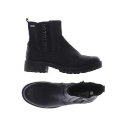 Tom Tailor Damen Stiefelette, schwarz, Gr. 38