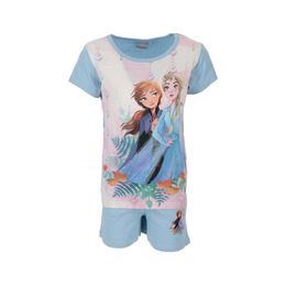 Disney Frozen Schlafanzug Die Eiskönigin Anna Elsa kurzarm Pyjama Gr. 98 bis 128