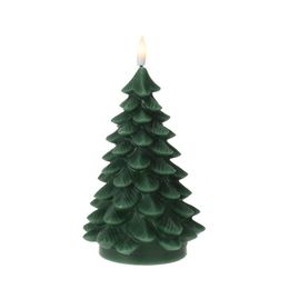 Spetebo LED-Kerze LED Weihnachts Motiv Kerze Tannenbaum mit Timer (Packung