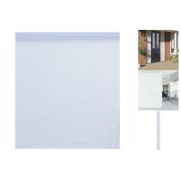 vidaXL Wandpaneel Fensterfolie Statisch Matt Transparent Weiß 90x1000 cm PVC