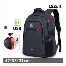 XDeer Businesstasche Groß Laptoprucksack Herren Damen mit USB-Ladeanschluss