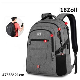 XDeer Businesstasche Groß Laptoprucksack Herren Damen mit USB-Ladeanschluss