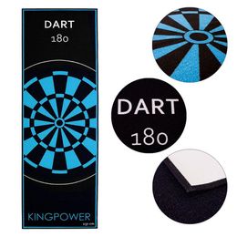 Kingpower Dartmatte Dartteppich Dartmatte Dart Matte Turnier Matte Darts 237 x 80 cm Blau