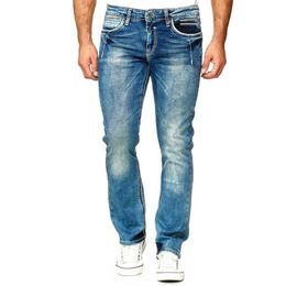 Rusty Neal Regular-fit-Jeans im angesagten Used-Look