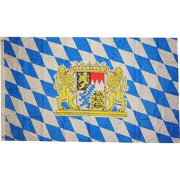 trends4cents Flagge Flagge 90 x 150 cm Hissfahne Bundesland Sturmflagge Hissfahne (Bayern Löwe Freistaat)