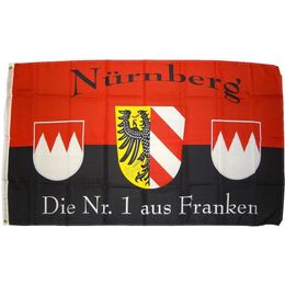 trends4cents Flagge Flagge 90 x 150 cm Hissfahne Bundesland Sturmflagge Hissfahne (Nürnberg)