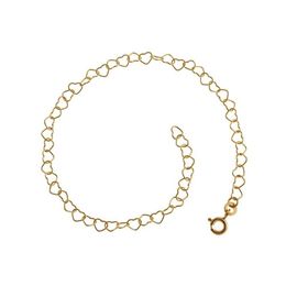 Silberkettenstore Goldarmband Armband Herzen