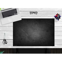 cover-your-desk.de Schreibtischunterlage abwaschbar – Schieferplatte schwarz – premium Vinyl – Made in Germany