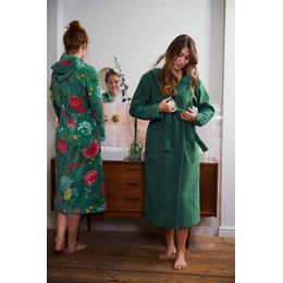 PIP Studio Bademantel Soft Zellige Bathrobe Green M Grün 100% Cotton