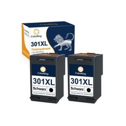 ColorKing Schwarz black multipack für HP 301 XL 301XL Deskjet 2540 1010 Tintenpatrone