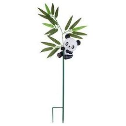 LED Solar Steck Leuchte Panda Bär Garten Deko Erdspieß Blätter Blumen Topf Balkon Lampe