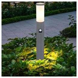 Außen Steh Lampe ANTHRAZIT Garten Bewegungsmelder Edelstahl Säulen Stand Leuchte V-TAC 8968