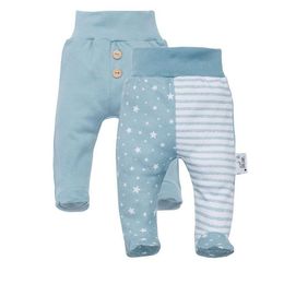 Makoma Schlupfhose Baby Hose mit Fuß Sweathose für Neugeborene unisex -Sweet Dreams- (Set