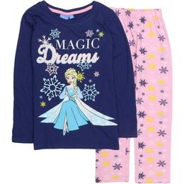 Disney Frozen Pyjama FROZEN Die Eiskönigin Anna + Elsa Pyjama Mädchen Schlafanzug