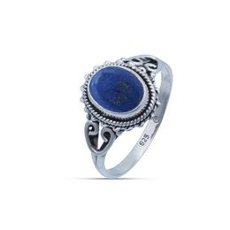 mantraroma Silberring 925er Silber mit Lapis Lazuli