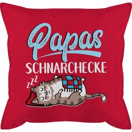 Shirtracer Dekokissen Papas Schnarchecke Katze