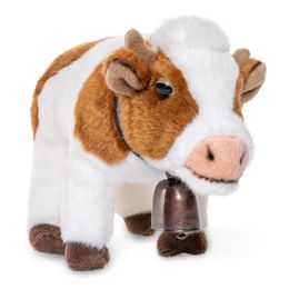 Uni-Toys Kuscheltier Kuh weiß-braun