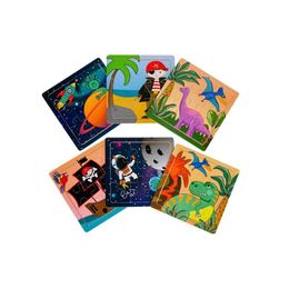 LG-Imports Wooden Puzzle (Space Pirate or Dinosaur) (Assorted)