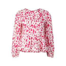Dorothy Perkins Petite Bluse Damen Gr&ouml;&szlig;e L pink / wei&szlig;