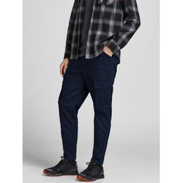 Jack & Jones Jack & Jones Cargohose Chino Cargo Hose JPSTACE JJDEX Work Style Pants 3771 in Blau