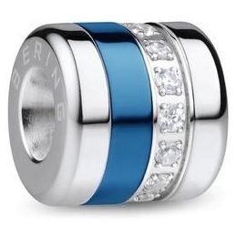 Bering Charm BestFriend-3 Edelstahl Aluminium blau Zirkonia ARCTIC SYMPHONY COLL...