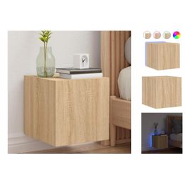 vidaXL Kleiderschrank TV-Wandschrank mit LED-Leuchten Sonoma-Eiche 30