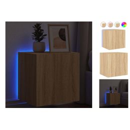 vidaXL Kleiderschrank TV-Wandschrank mit LED-Leuchten Sonoma-Eiche 40