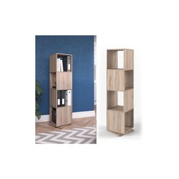 VICCO Drehregal XXL Regal Ordnerregal B&uuml;roregal Standregal Akten Schrank Sonoma