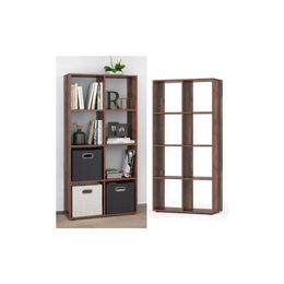 VICCO Raumteiler Standregal B&uuml;cherregal Scutum 8 F&auml;cher Old Style Hochregal