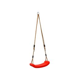 LittleTom Kinder Brettschaukel 43x17,5cm 80 kg Gartenschaukel Brettschaukel Schaukelsitz Rot