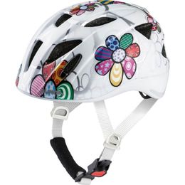 Alpina Kinder-Helm Ximo Flash white flower