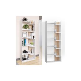 VICCO B&uuml;cherregal Raumteiler Standregal Fico Sonoma 6 Etagen Wandregal Hochregal