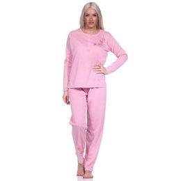 EloModa Pyjama Damen Pyjama langarm zweiteiliger Schlafanzug; M L XL 2XL (2 tlg)