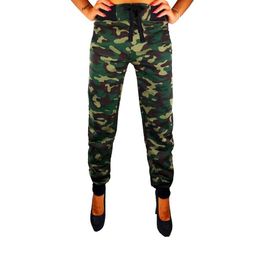 RMK Jogginghose Damen Trainingshose Fitnesshose Sporthose Camouflage Sweatpants elastischer Bund