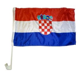 trends4cents Flagge Autoflagge 30 x 40 cm Auto Flagge Fahne Autofahne Fensterflagge (Kroatien)