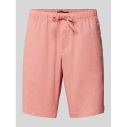 Tommy Hilfiger Shorts aus Leinen-Mix mit elastischem Bund Modell 'HARLEM'