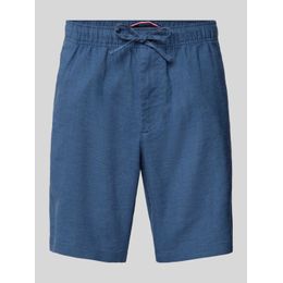 Tommy Hilfiger Shorts aus Leinen-Mix mit elastischem Bund Modell 'HARLEM'