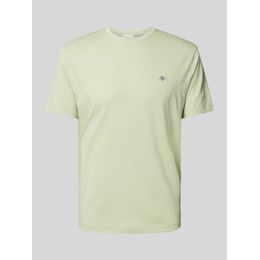 Gant Regular Fit T-Shirt in Melange-Optik