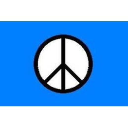 flaggenmeer Flagge Peace Zeichen 80 g/m²