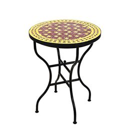 Marrakesch Orient & Mediterran Interior Gartentisch Mosaiktisch Estrella 60cm rund