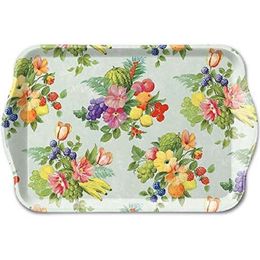 Ambiente Luxury Paper Products Tablett Melamin Tray Planzen Blumen / Tiere Vogel / Birds /Blossom