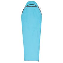 Sea To Summit - Breeze Sleeping Bag Liner Mummy with Drawcord - Reiseschlafsack Gr Compact Blau