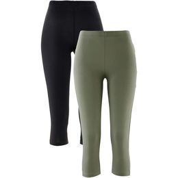 bonprix Stretch-Capri-Leggings (2er Pack)