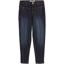 bonprix Mädchen Stretch-Jeans, Tapered mit Bio-Baumwolle