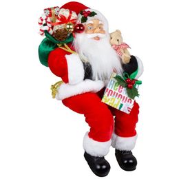 Christmas Paradise Weihnachtsmann Kantenhocker 45cm Dekofigur versch. Modelle & Farben (1 St)