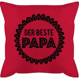 Shirtracer Dekokissen Der beste Papa schwarz