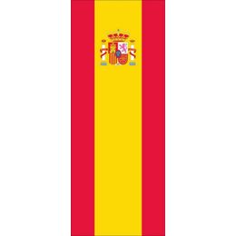 flaggenmeer Flagge Spanien mit Wappen 160 g/m² Hochformat