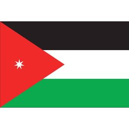 flaggenmeer Flagge Jordanien 160 g/m² Querformat