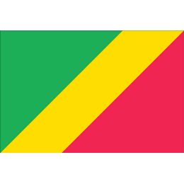 flaggenmeer Flagge Kongo (Republik) 160 g/m² Querformat