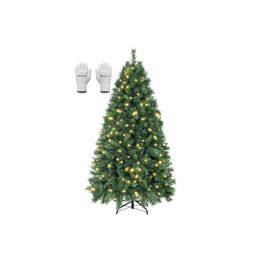 Salcar Künstlicher Weihnachtsbaum Künstlicher Weihnachtsbaum mit Beleuchtung Warmweiß LED Tannenbaum
